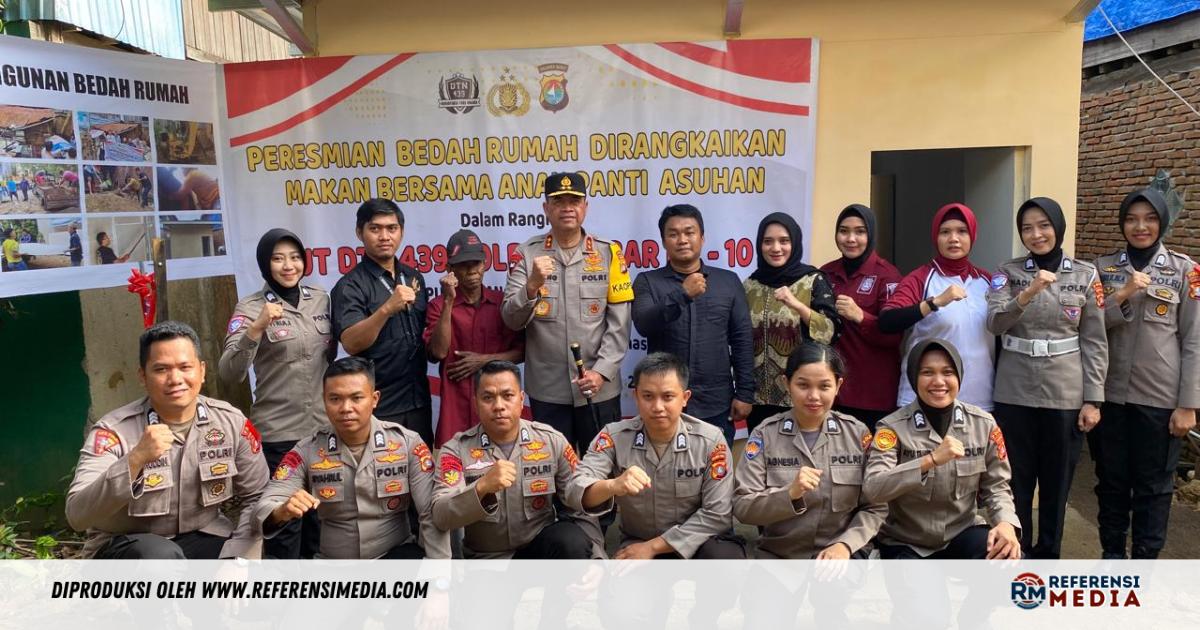 Satu Dekade Kepolisian DTN 439, Lakukan Bedah Rumah Masyarakat Tak ...